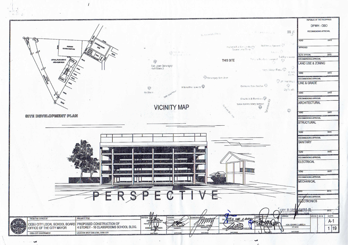 Proposed Construction Plans for 4-Storey, 16-Classroom School Bldg. (P2 ...