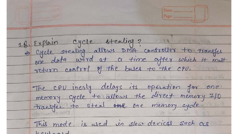 COA 2581402 - DMA and Asynchronous Data Transfer Notes for B.Tech 2nd ...