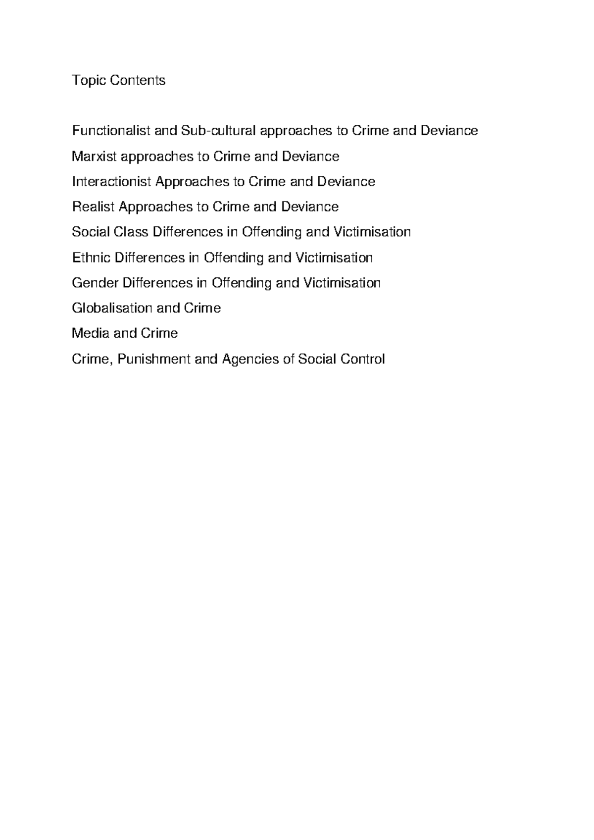 Sociological Perspectives on Crime and Deviance: A Comprehensive ...