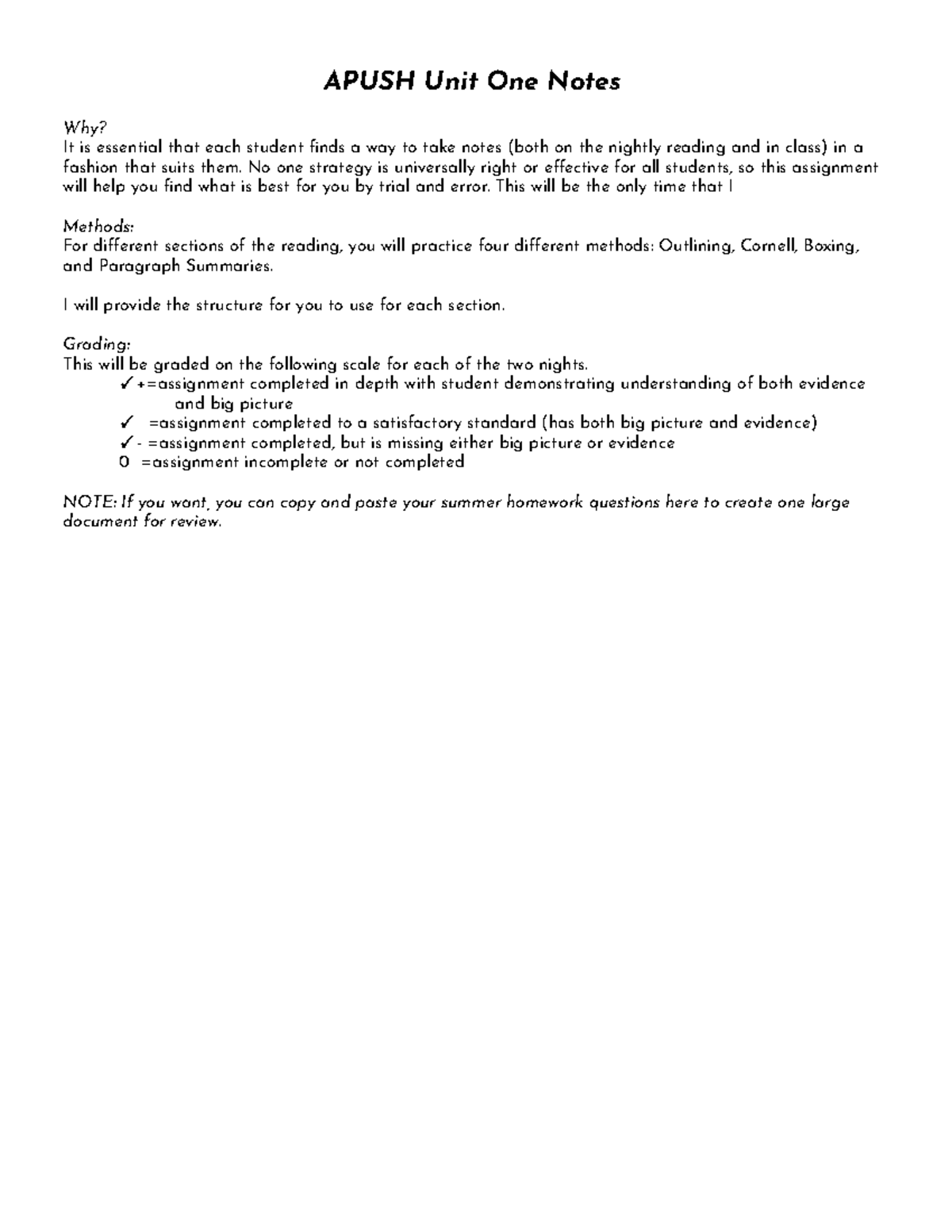 APUSH Unit One: Notes on French and Dutch Empires & Note-Taking Methods ...