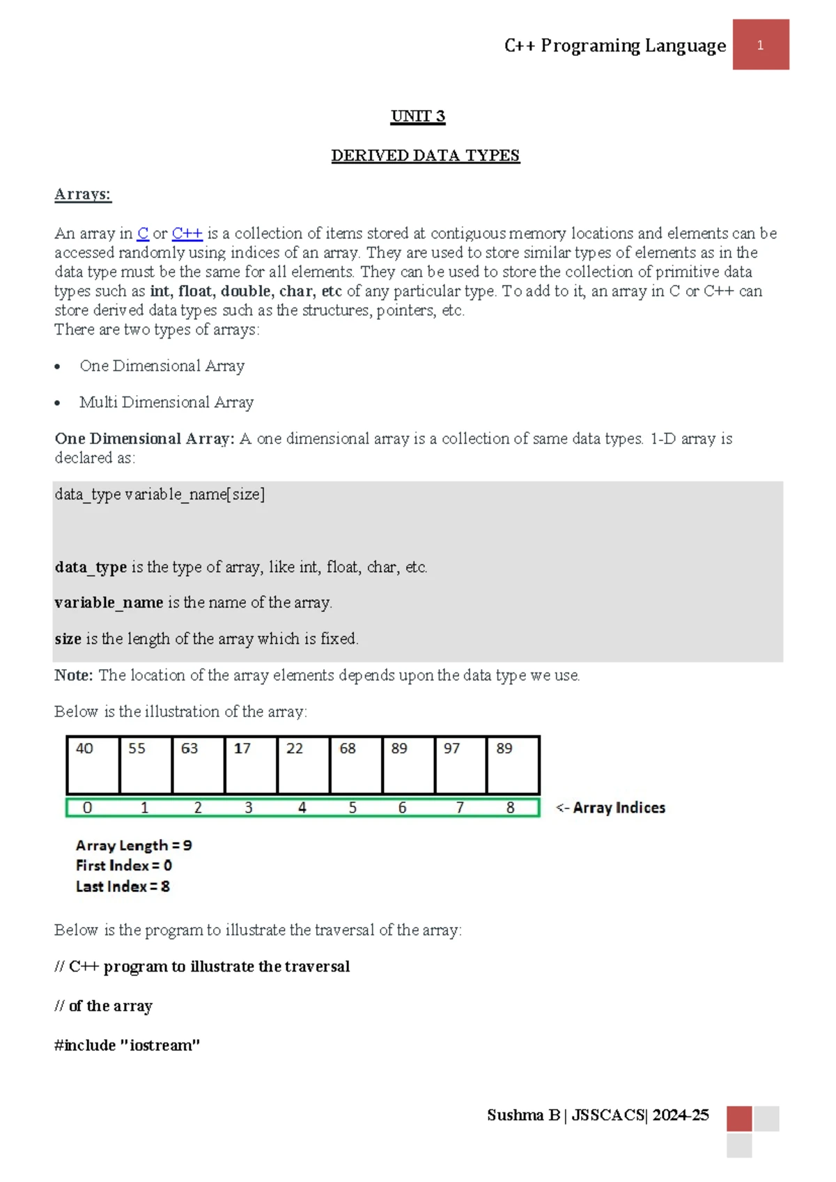 C++ Unit 3: Introduction to Streams and Data Flow Operations - Studocu