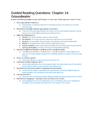 Ch. 6 Guided Reading Questions - Guided Reading Questions: Chapter 6 ...