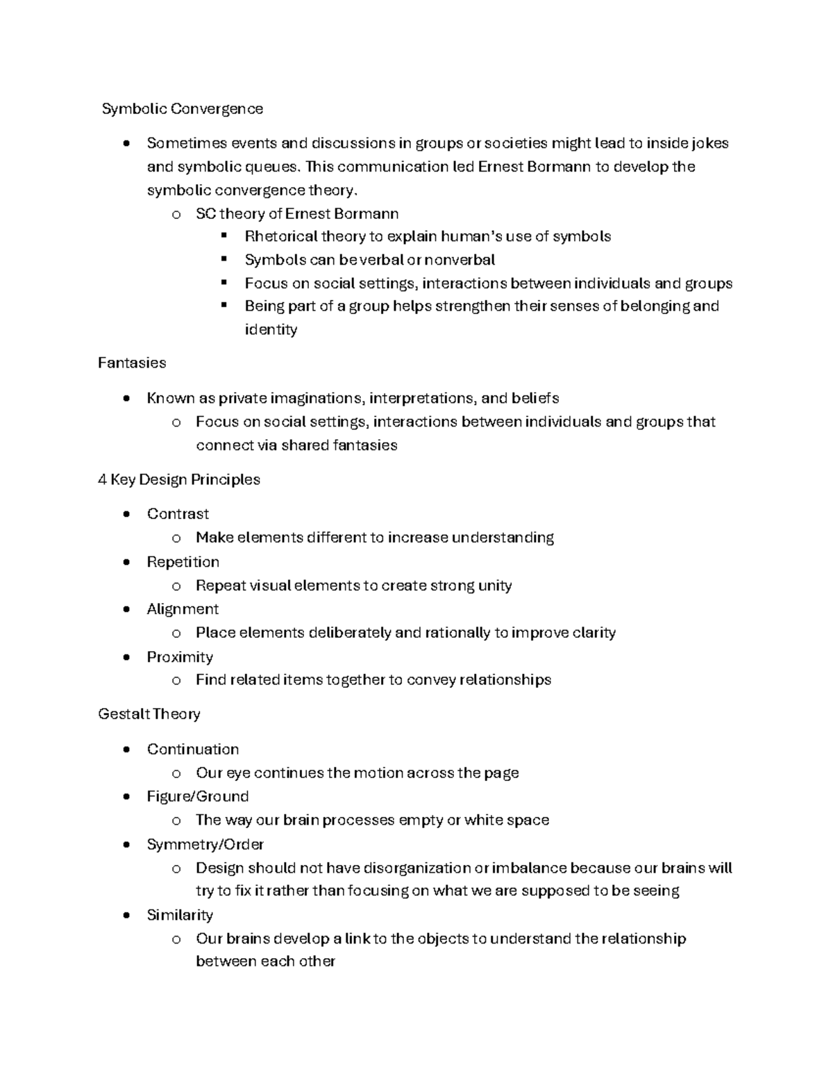 Design Principles and Elements: Symbolic Convergence in DG 202 - Studocu