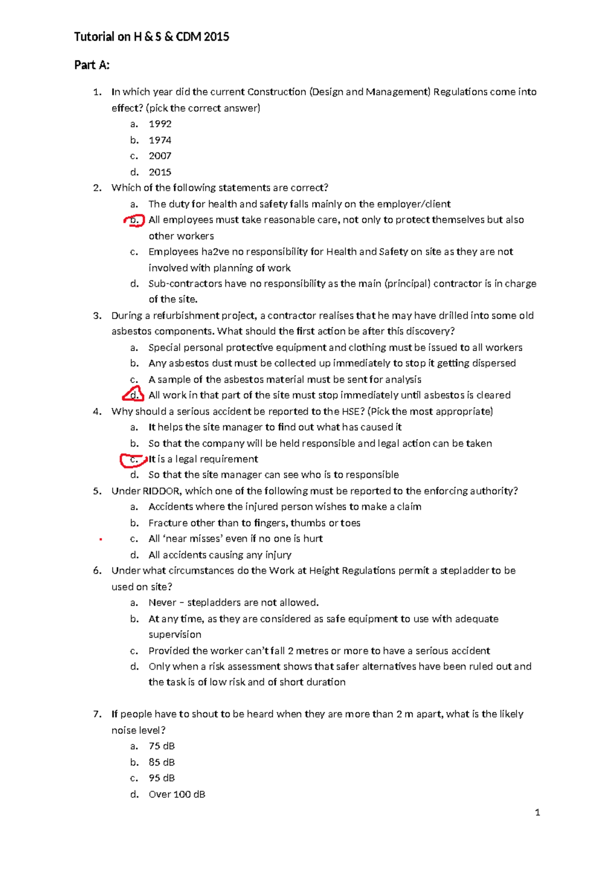 Tutorial on H S and CDM Regulations 2015: Key Concepts and Questions ...