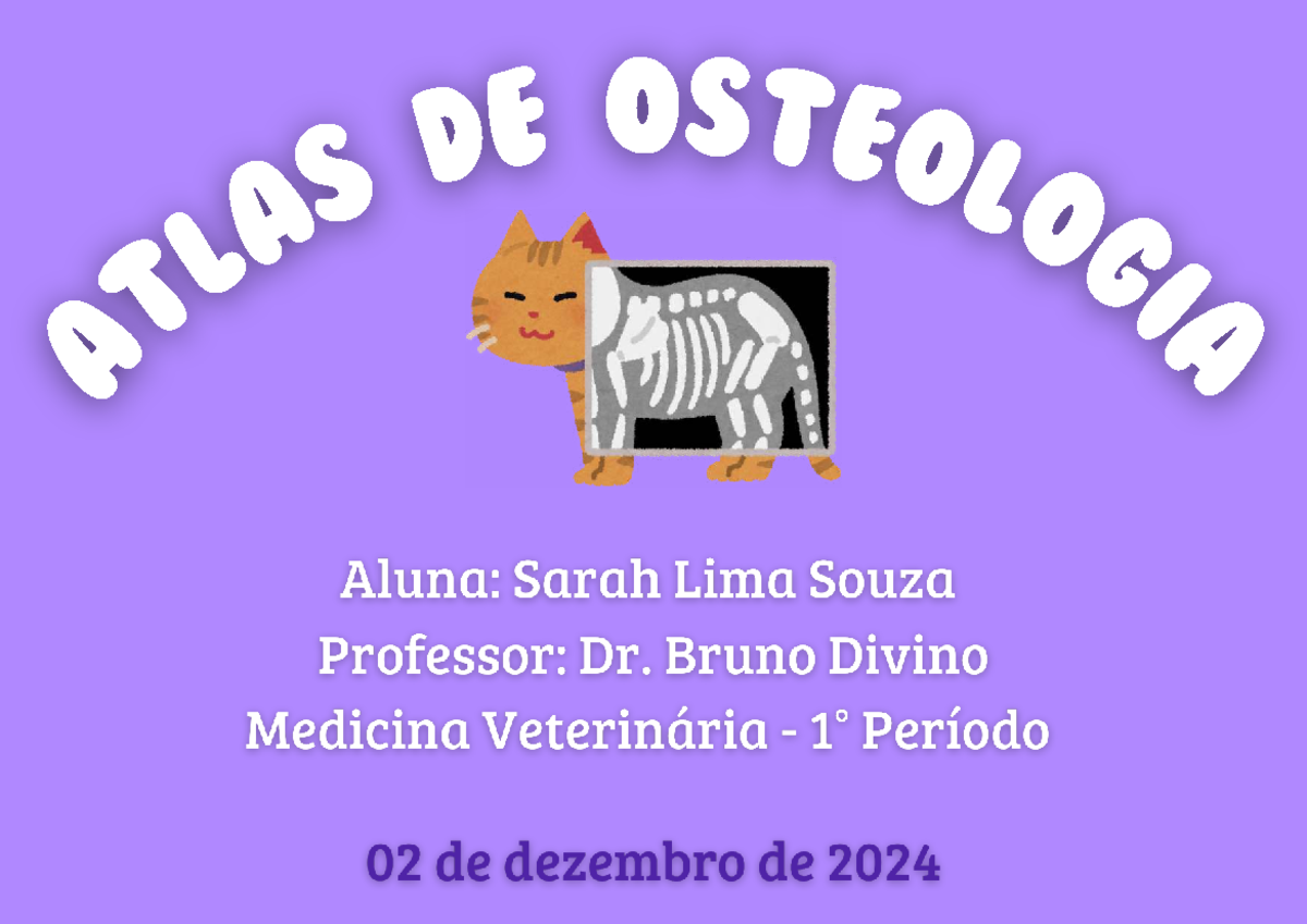 Atlas de Osteologia: Ossos e Estruturas 2024 (AASOT) - Studocu