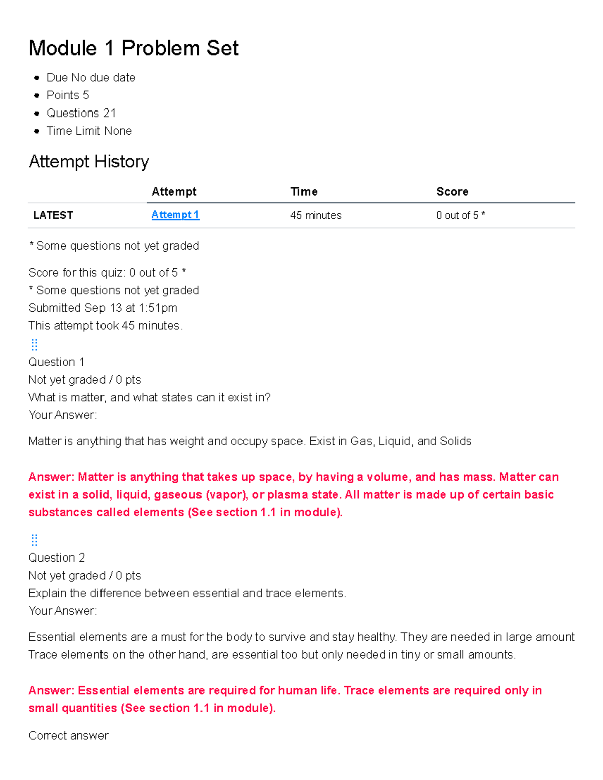 Module 1 Problem Set: Essential Biology 101 (2025A) - Studocu
