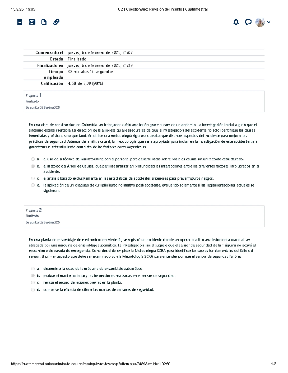 U3 Cuestionario sobre Metodología de la Investigación y Presupuesto ...