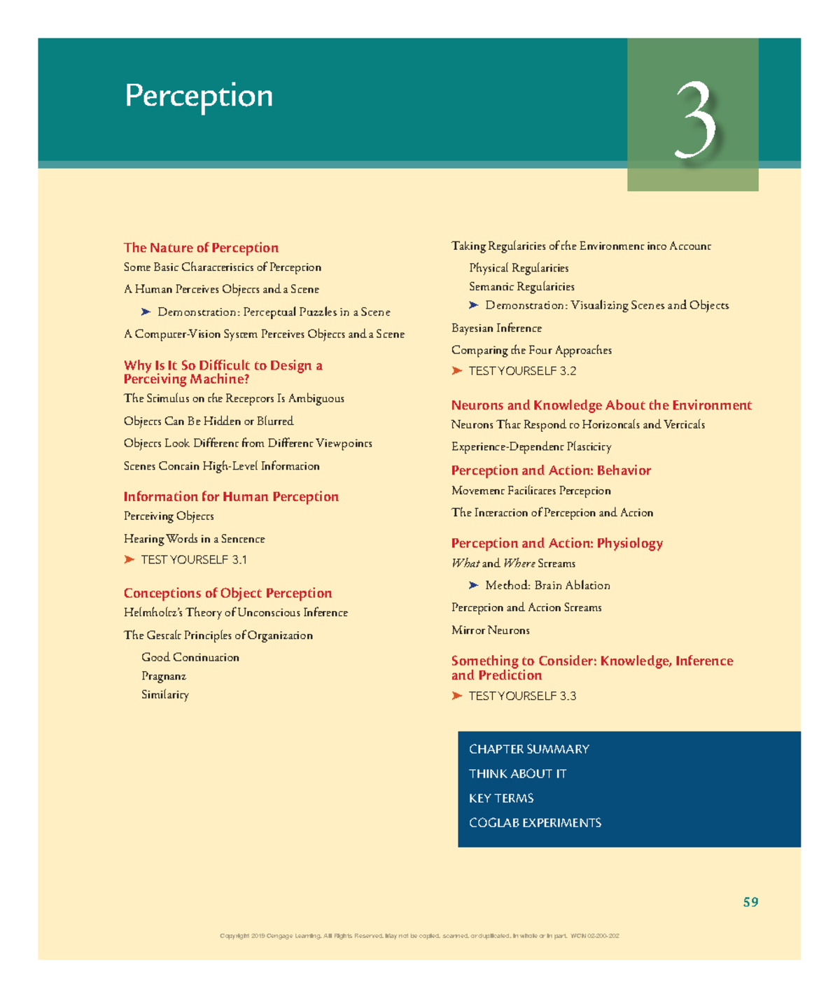 Chapter 3: The Complexity of Human Perception & Bayesian Inference (PSY 101) - Studocu