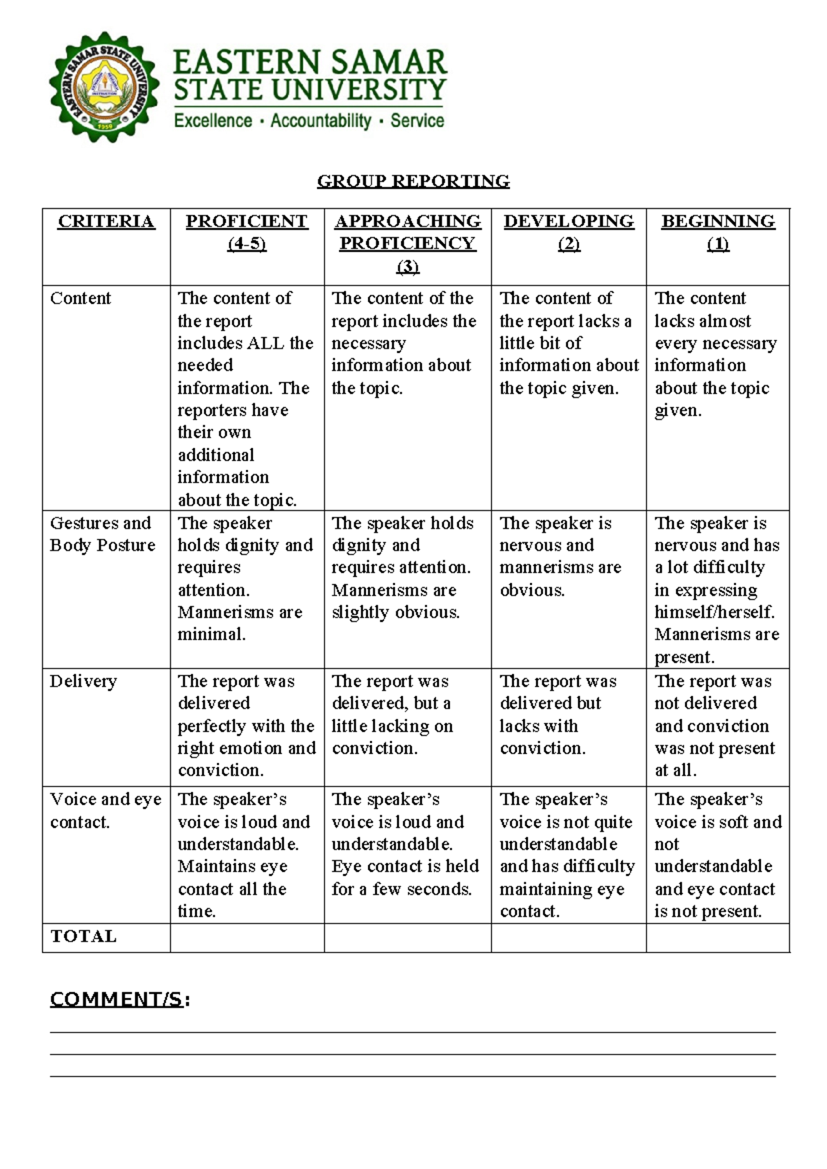 Copy-Criteria-Reporting - GROUP REPORTING CRITERIA PROFICIENT (4-5 ...