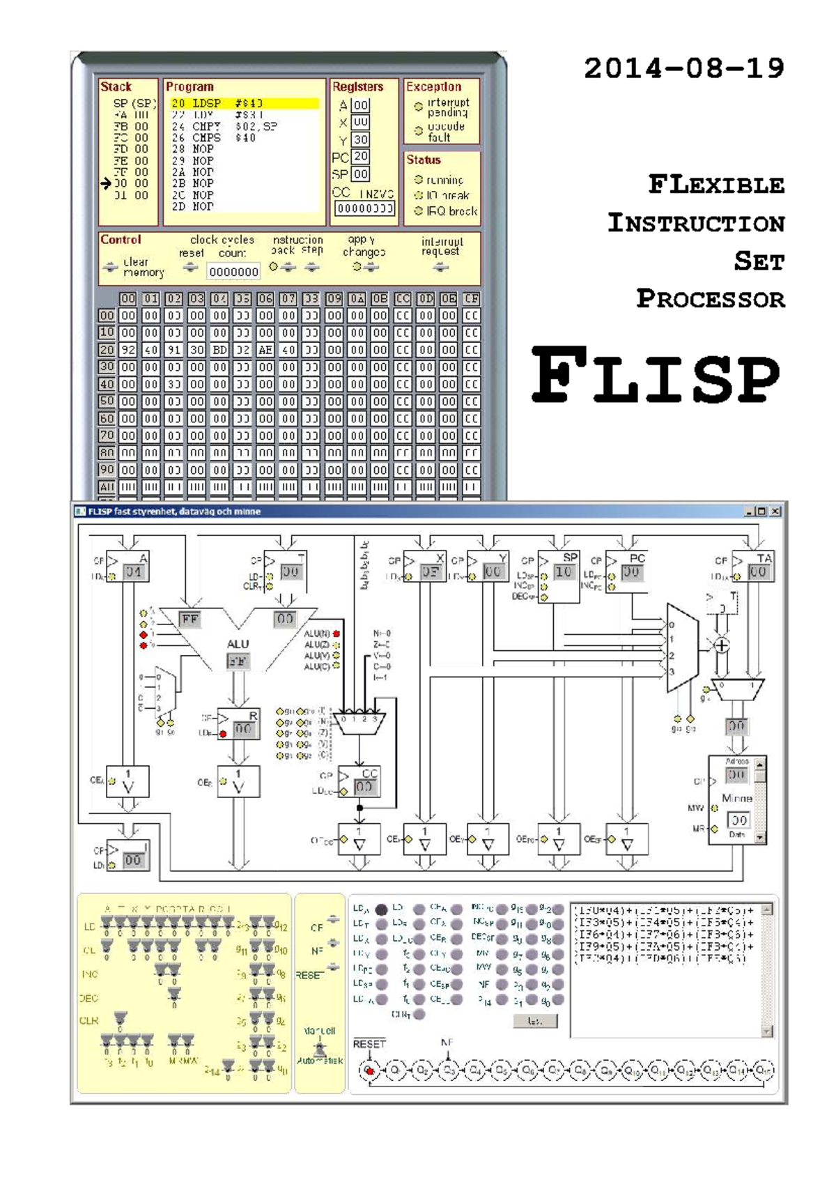 FLISP Processor Handbook: Assembler & Microarchitecture Overview - Studocu