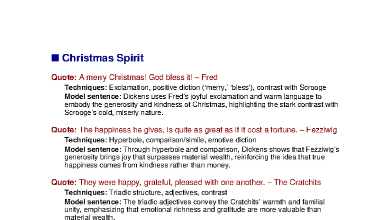 A Christmas Carol (ENG 101) Flashcards: Themes & Techniques - Studocu