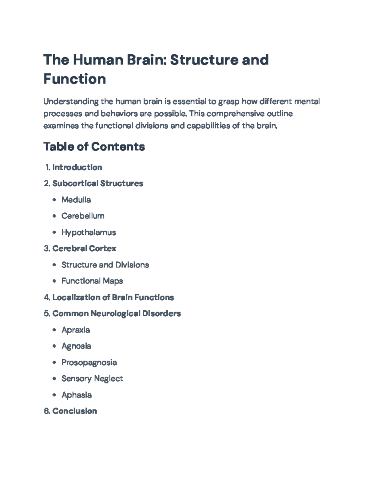 Functional Anatomy of the Human Brain: Structure, Functions, and Disorders - The Human Brain ...