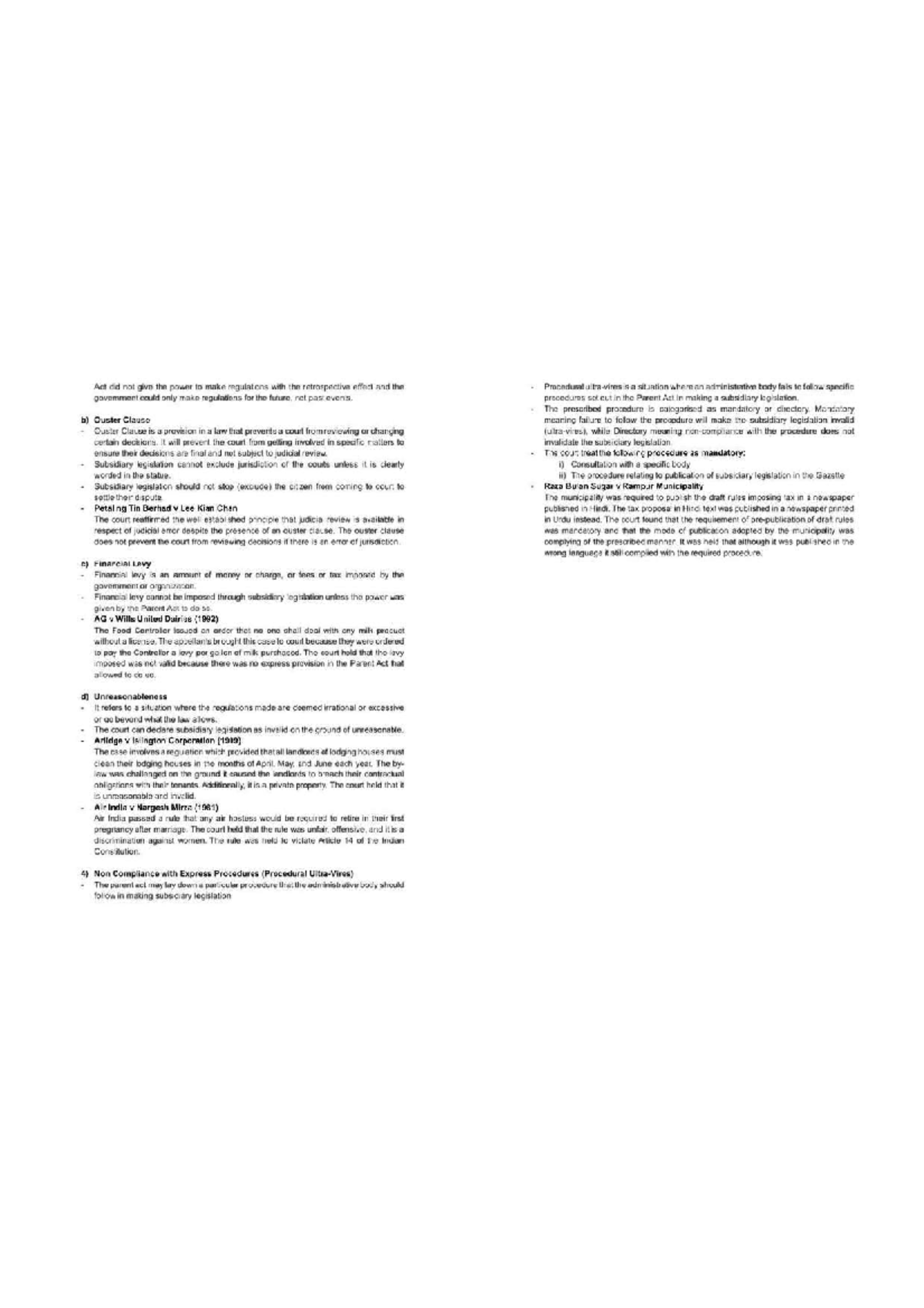 Legal Principles of Subsidiary Legislation: A Study on Procedures and ...