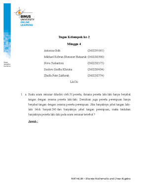 Algorithm & Programming - COMP6047 - Binus - Studocu