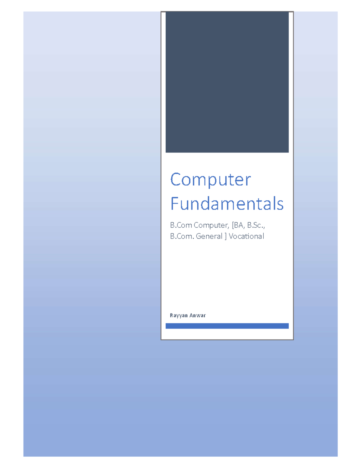 Computer Fundamentals: Introduction to Computers and Number Systems ...