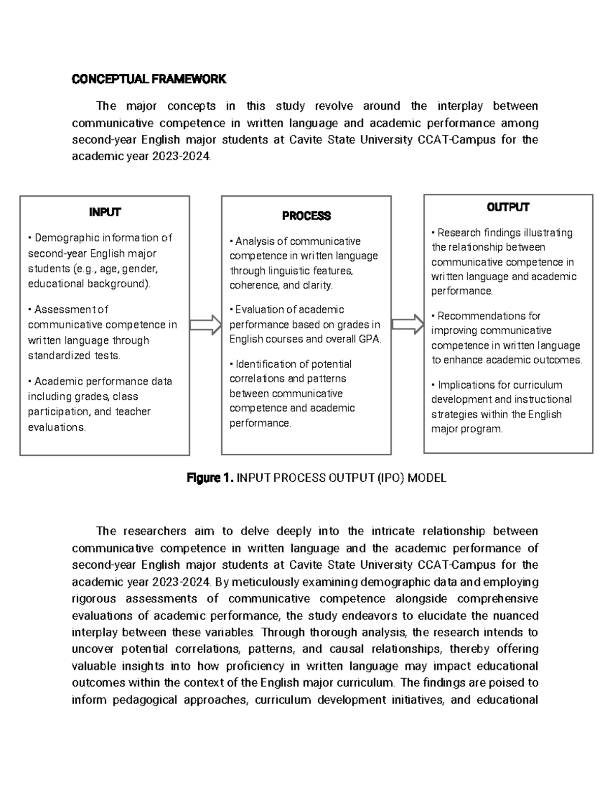 Conceptual- Framework-BG - CONCEPTUAL FRAMEWORK The major concepts in ...