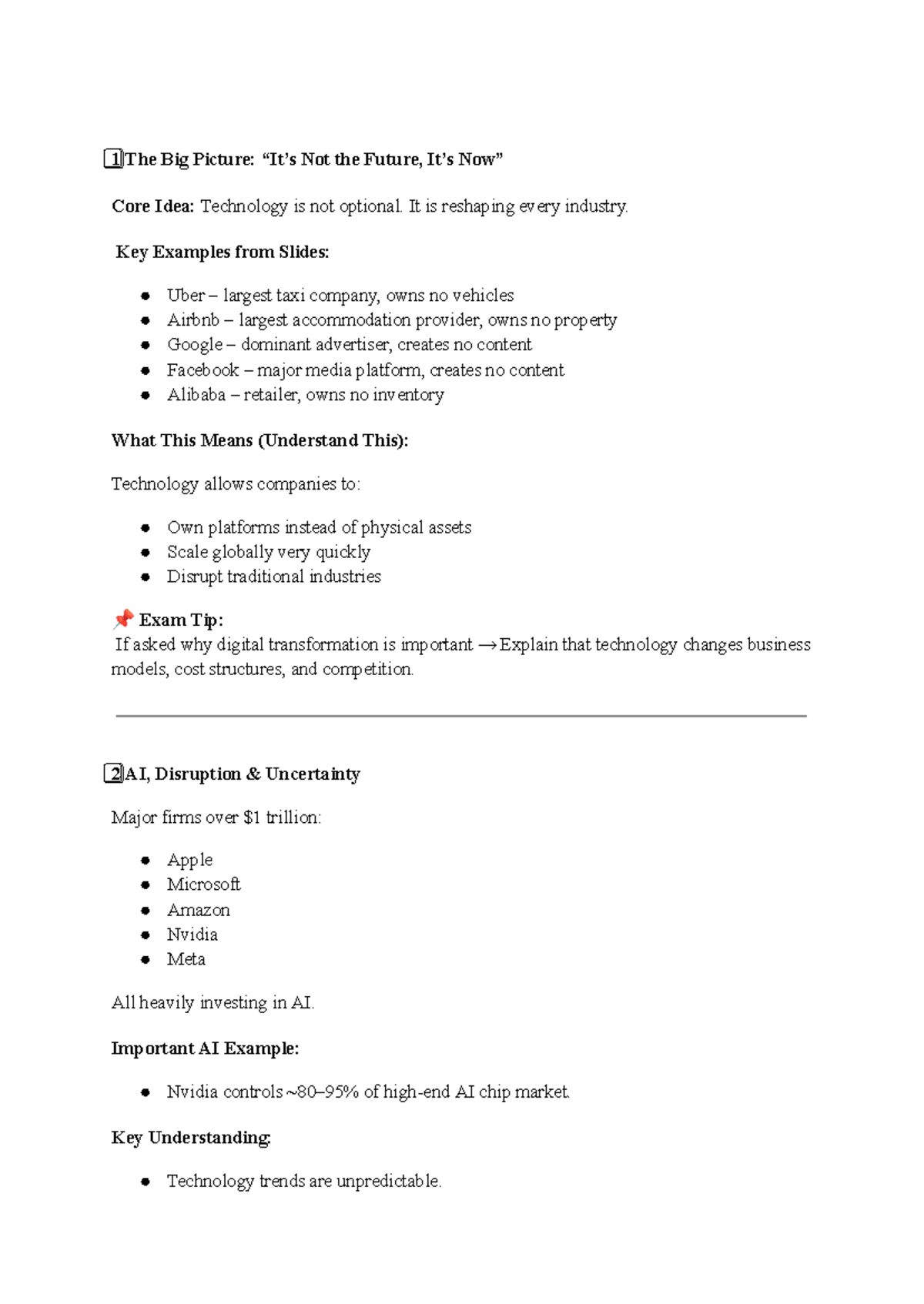 BUS 237 Midterm Study Guide: Key Concepts in Technology and IS - Studocu