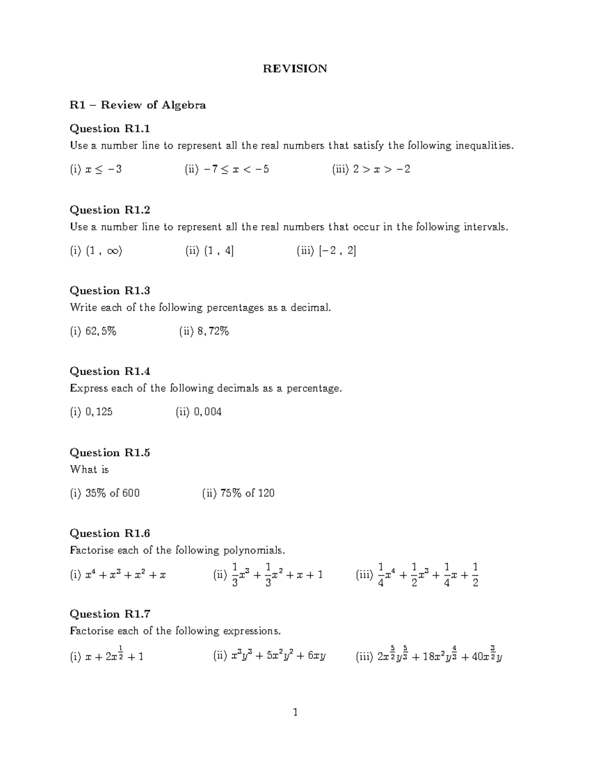 MCQ book Chapter 0 Revision(RL1-RL3) 6306722 - REVISION R1 – Review of ...