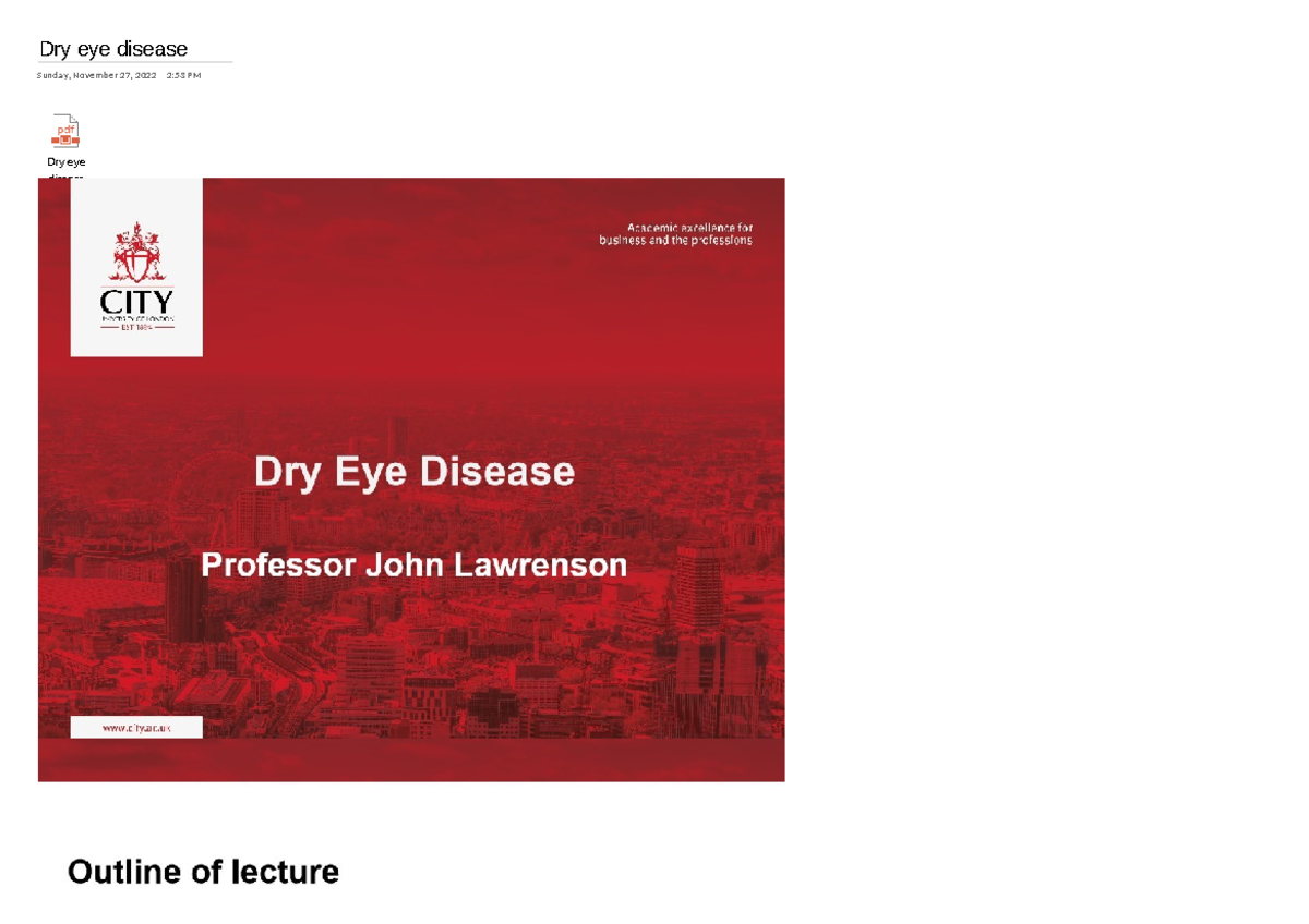 L17 Dry Eye Disease: Understanding Causes, Symptoms, and Management ...