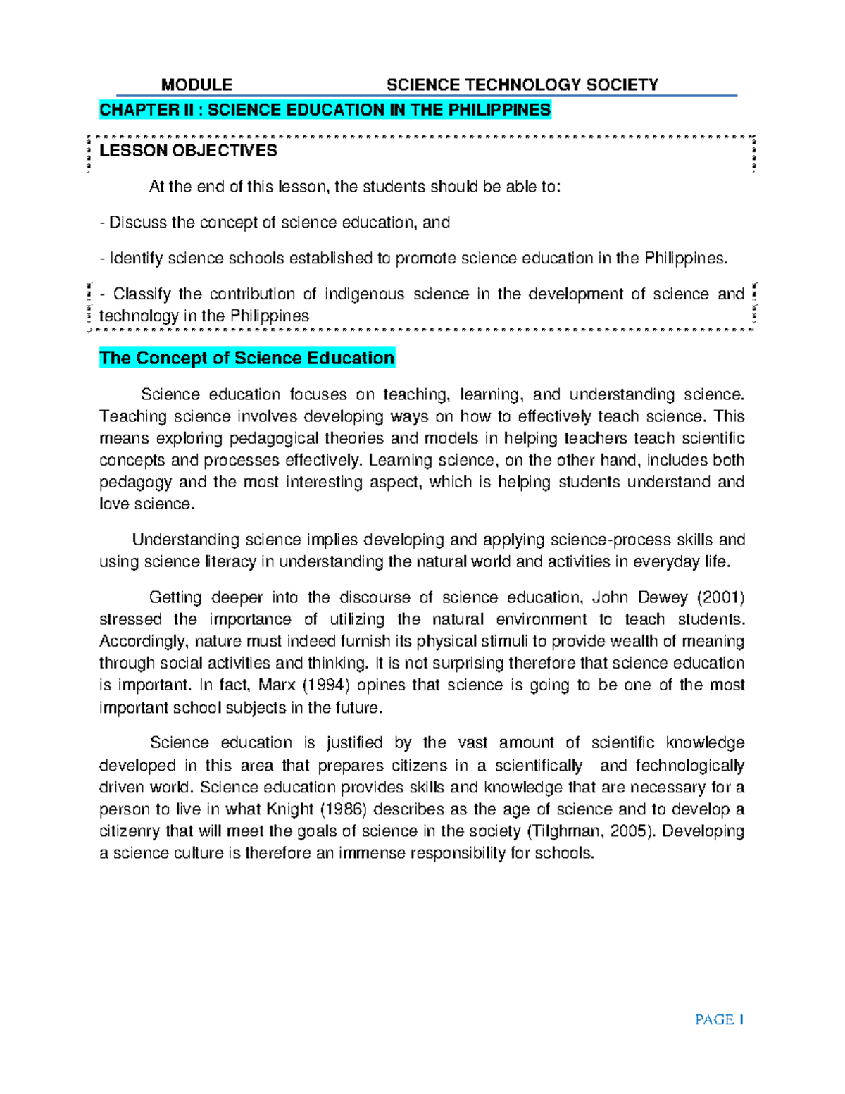 Chapter II Science Education In Philippines - CHAPTER II : SCIENCE ...