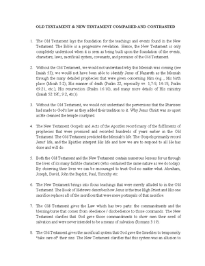 Superioty OF Christ TO THE OLD Testament Judaic System - SUPERIOTY OF ...