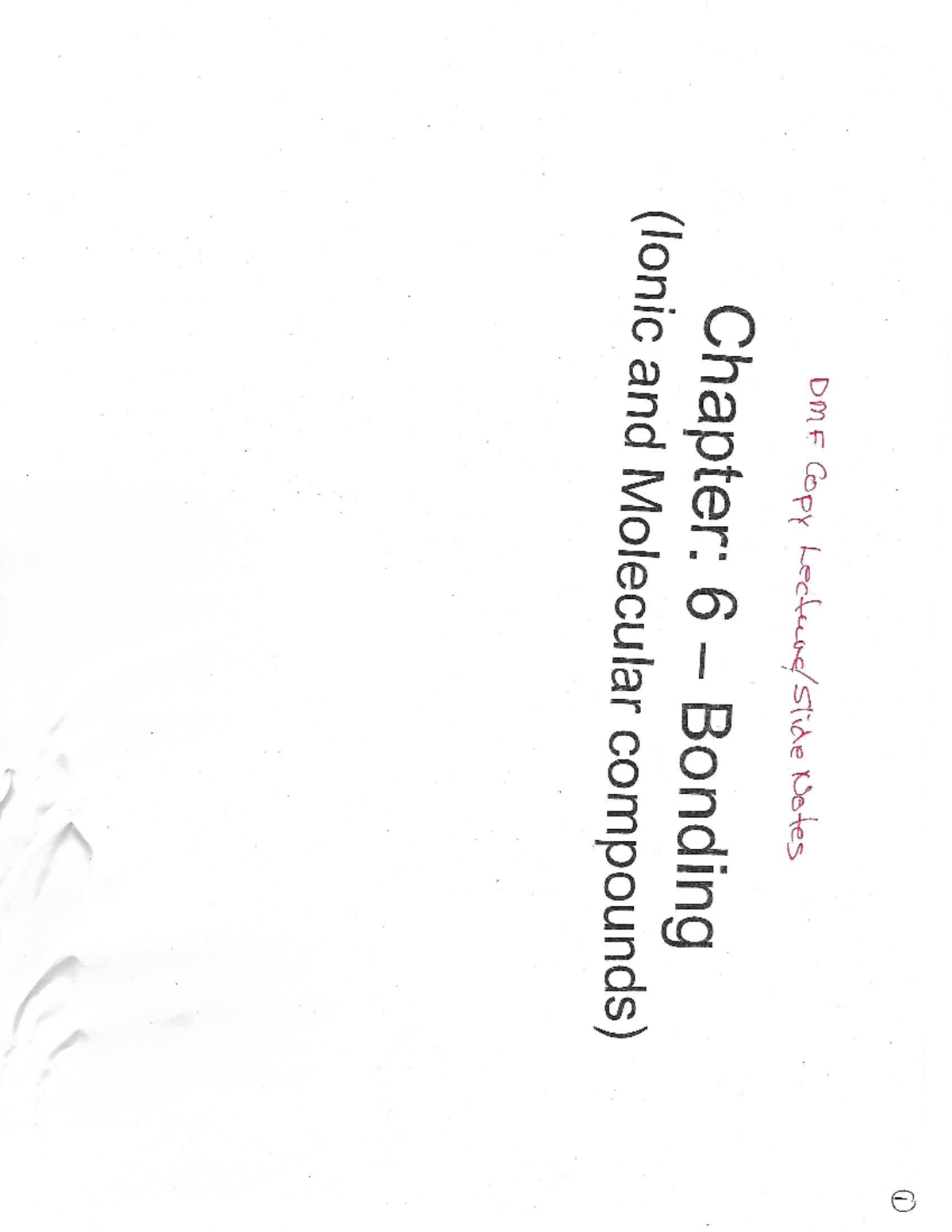 Final Exam Review Notes for ABC123: Chapter 6 Bonding Concepts - Studocu