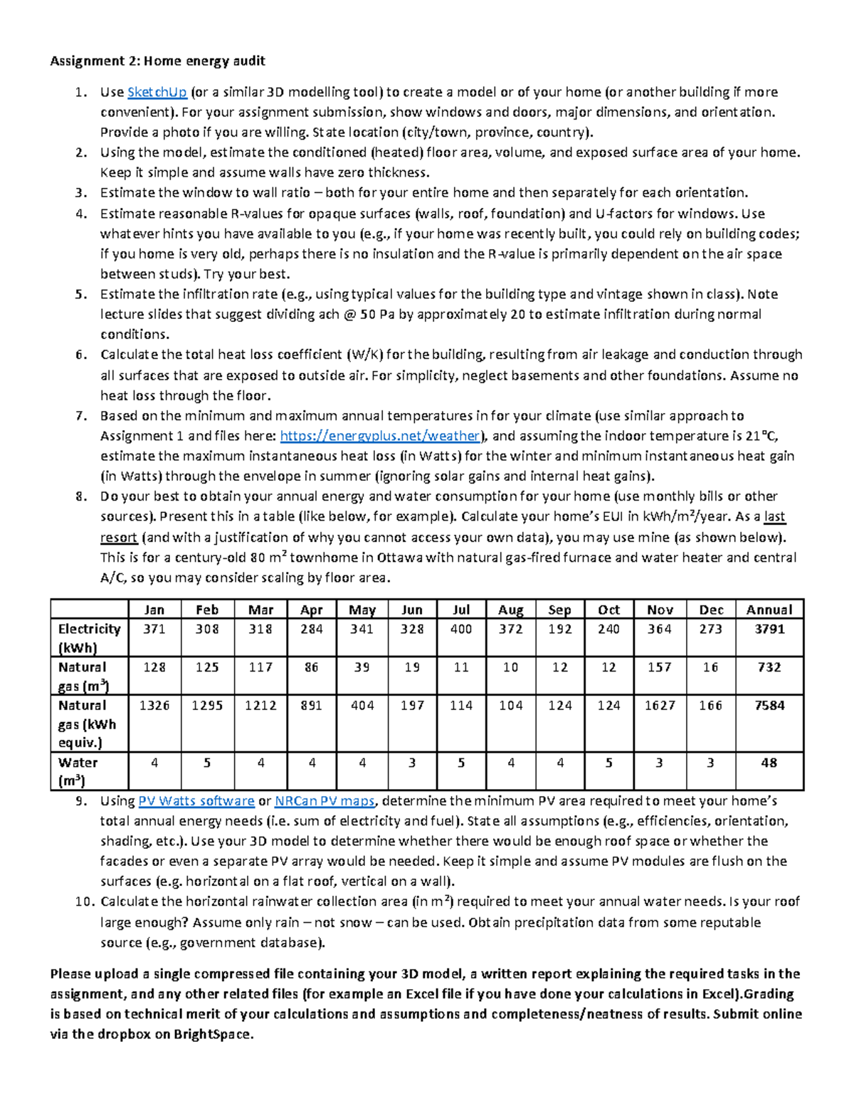 Assignment 2: Home Energy Audit & Modeling (ACSE) - Studocu