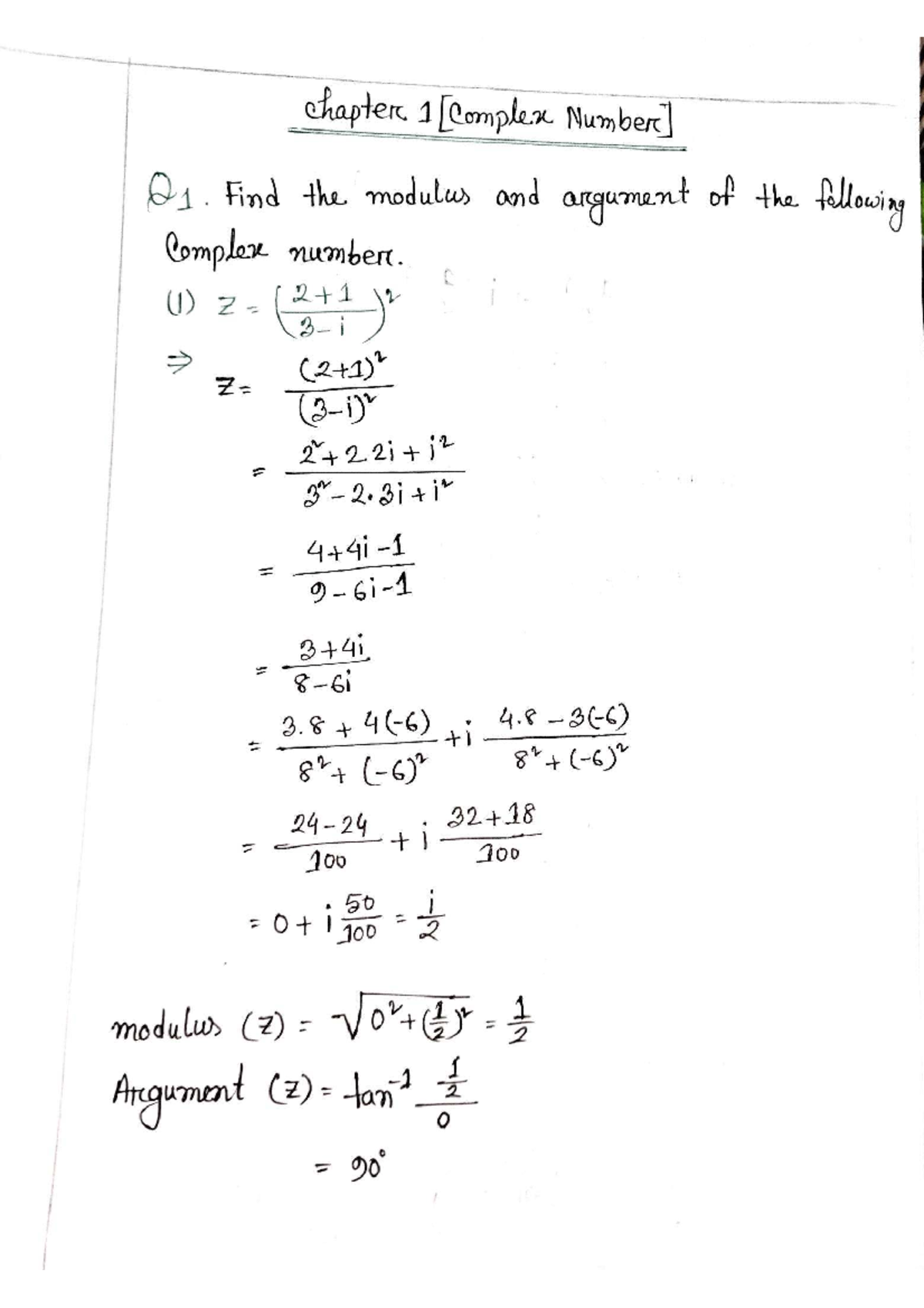 Math 101: Chapter 1 - Complex Numbers and Roots of Unity - Studocu