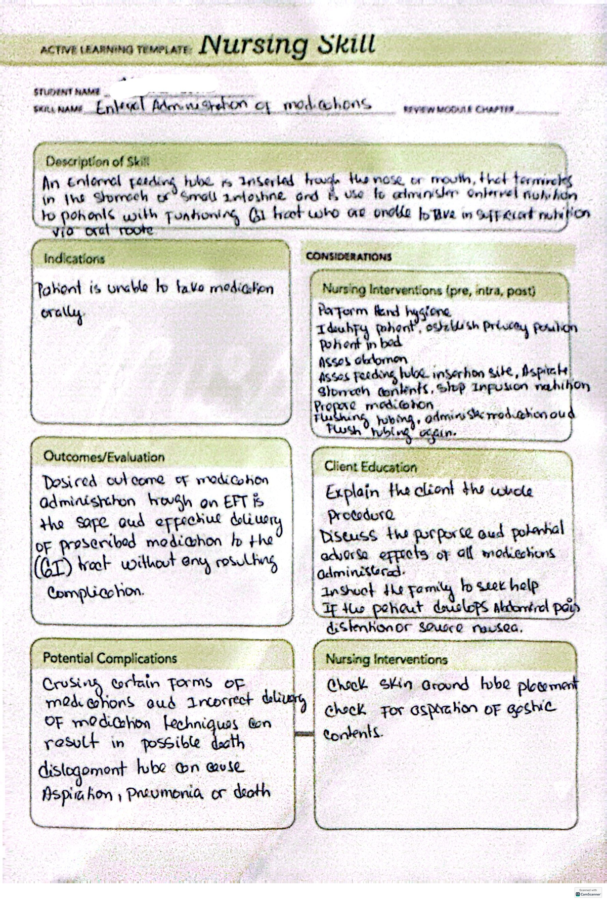 ACTIVE LEARNING TEMPLATE: Nursing Skills Review for NG Tube & Trach ...