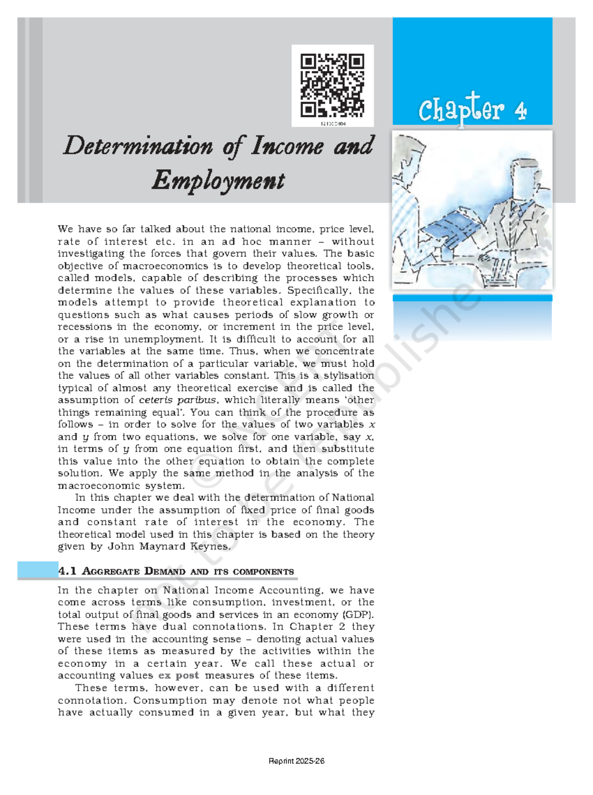 Determination of Income and Employment: Chapter 4 - Introductory ...