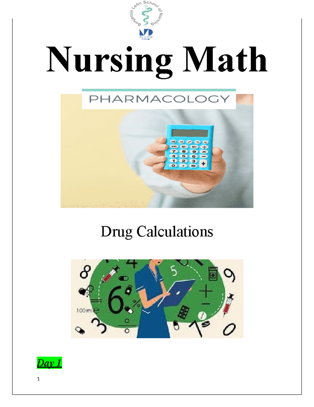 Nursing+Math+Booklet+day1%2C+2%2C+3%2C+4+updated+8-2022 - Nursing Math ...