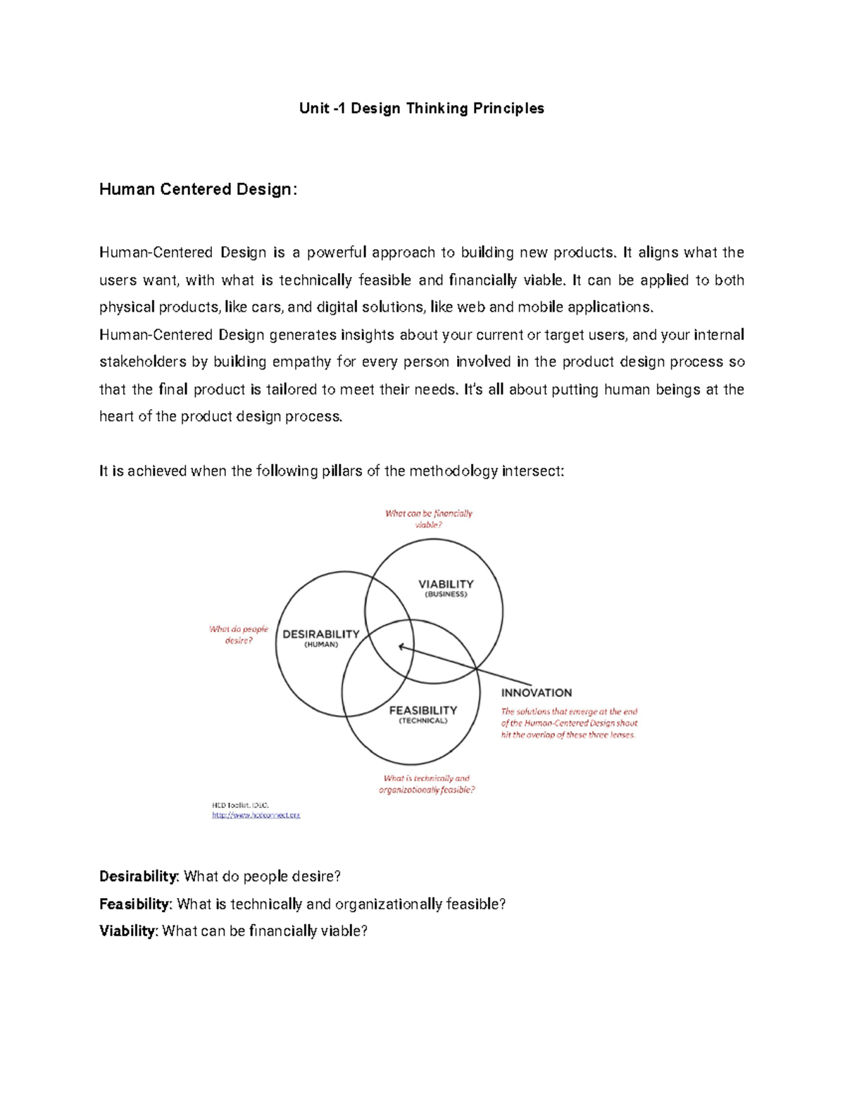 740376808 Applied Design Thinking Course Materials 1 - Unit -1 Design ...