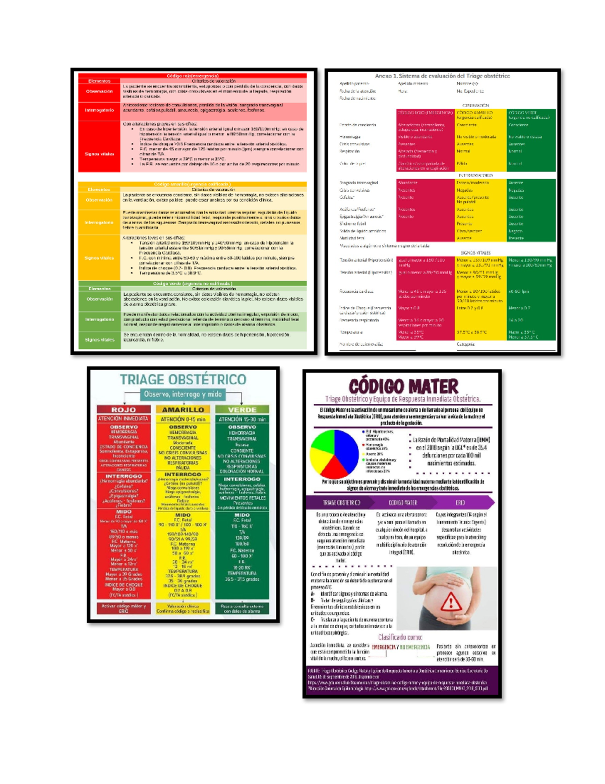 Codigo - Código rojo(emergencia) Anexo 1. Sistema de evaluación del Triage obstétrico Elementos ...