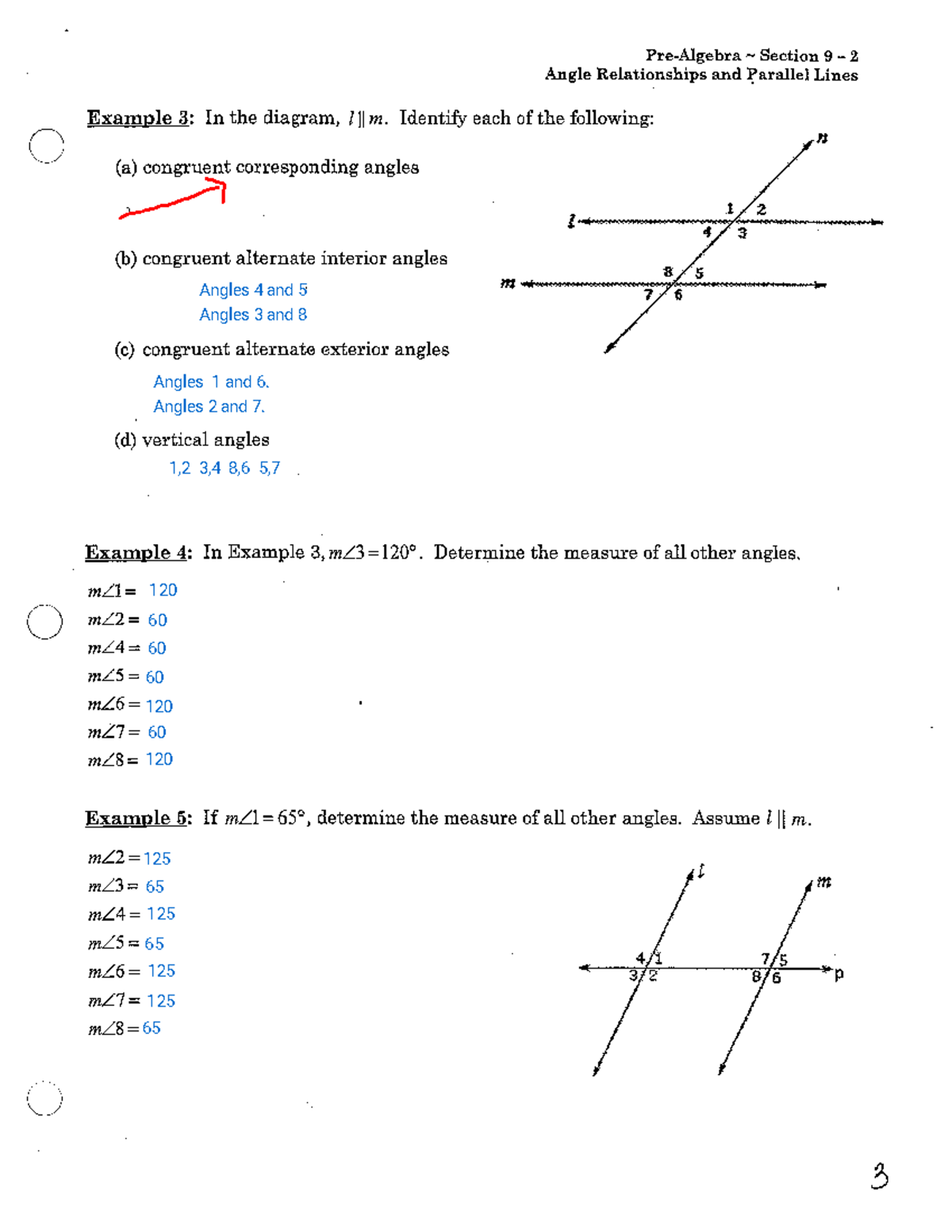 Angles Packet: Vertical, Supplementary, and Corresponding Angles - Studocu