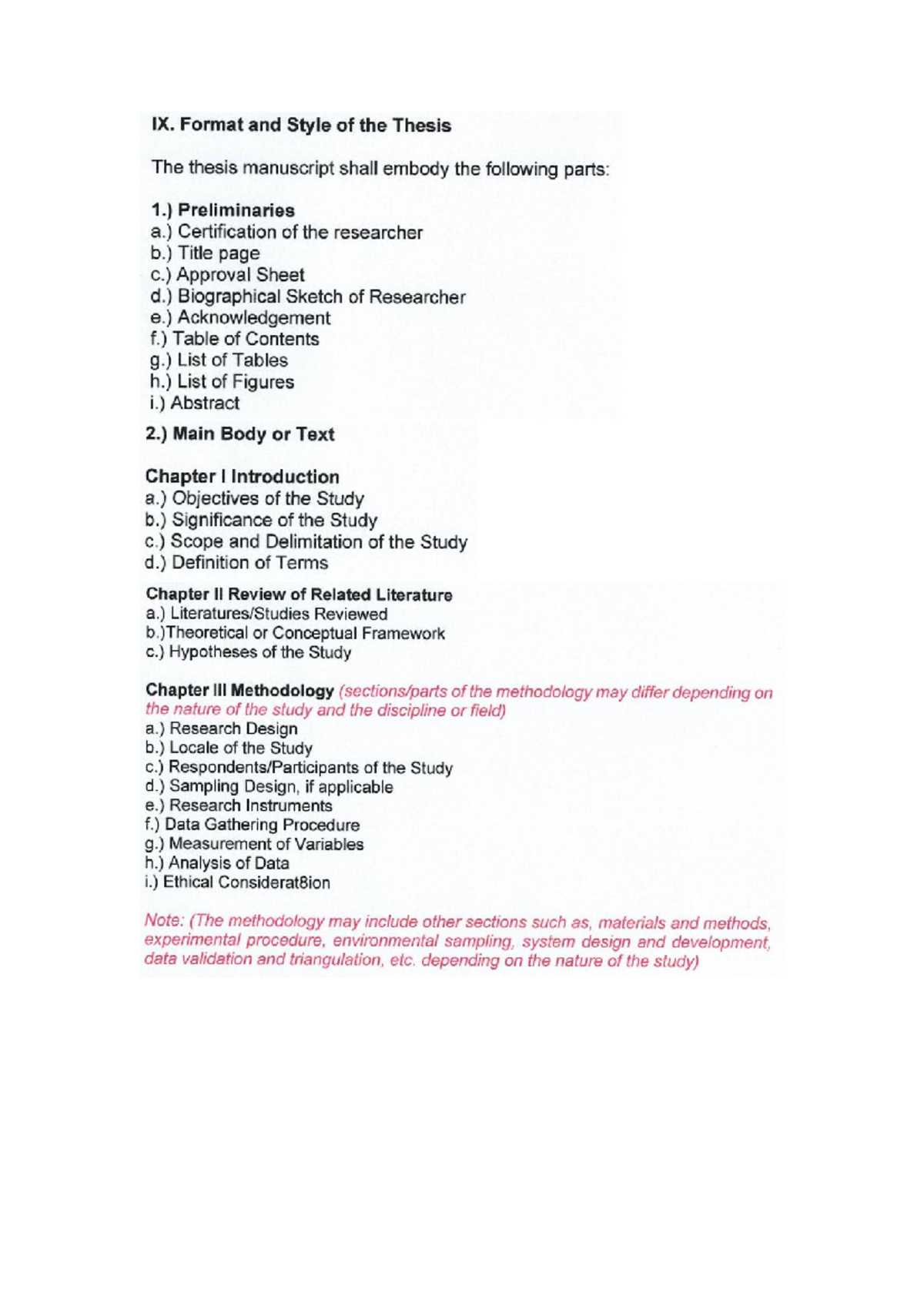 Thesis Writing Format and Style Guidelines - Studocu