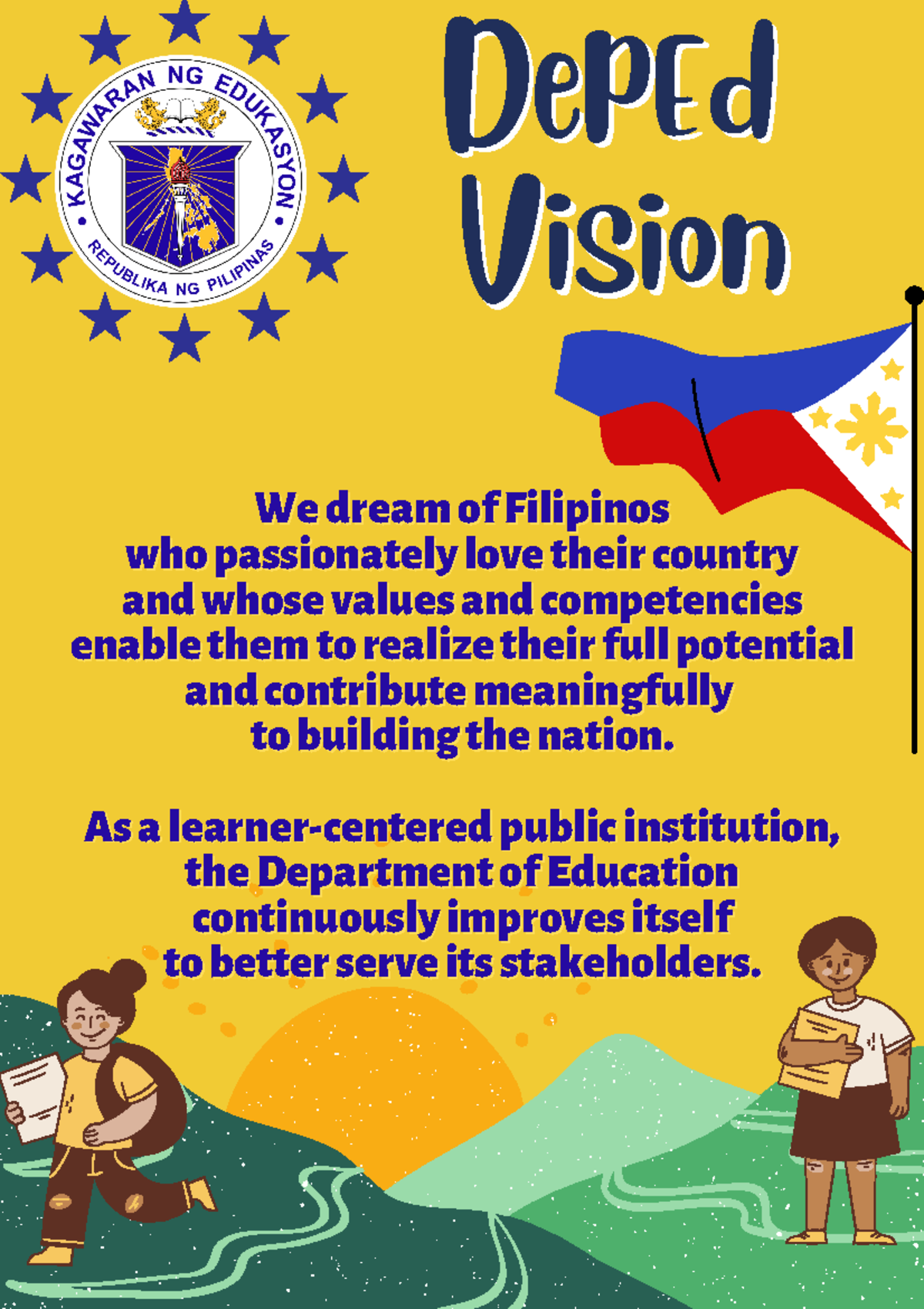 DepEd Mission and Vision: Core Values and Principles Overview - Studocu