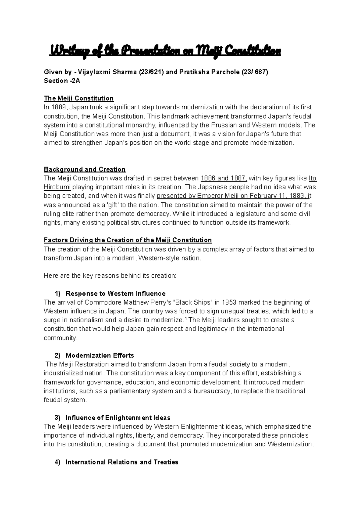 Meiji Constitution Overview: Japan's 1889 Historical Transformation ...