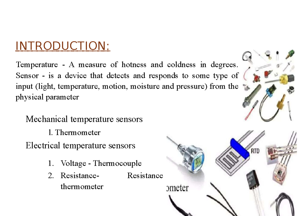 Temperature Sensors: Types, Principles, and Applications (ENG 101 ...