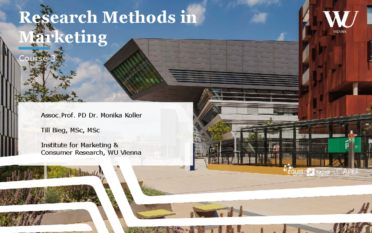Research Methods in Marketing (Course 3) - Qualitative vs. Quantitative ...