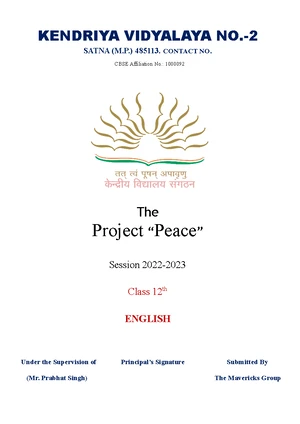 Categories topics project - CLASS XII ENGLISH PROJECT-TERM II (2022-23 ...