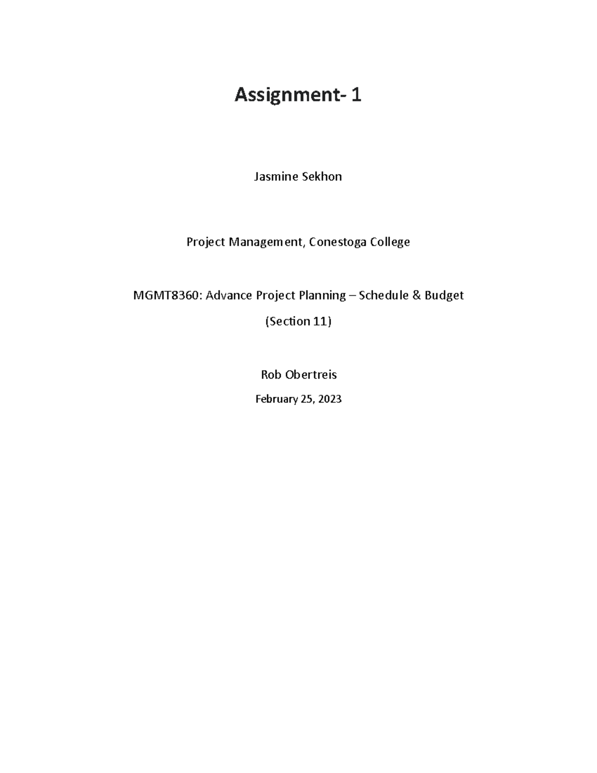 MGMT8360 WBS Assignment 1: Stadium Building Project Overview - Studocu