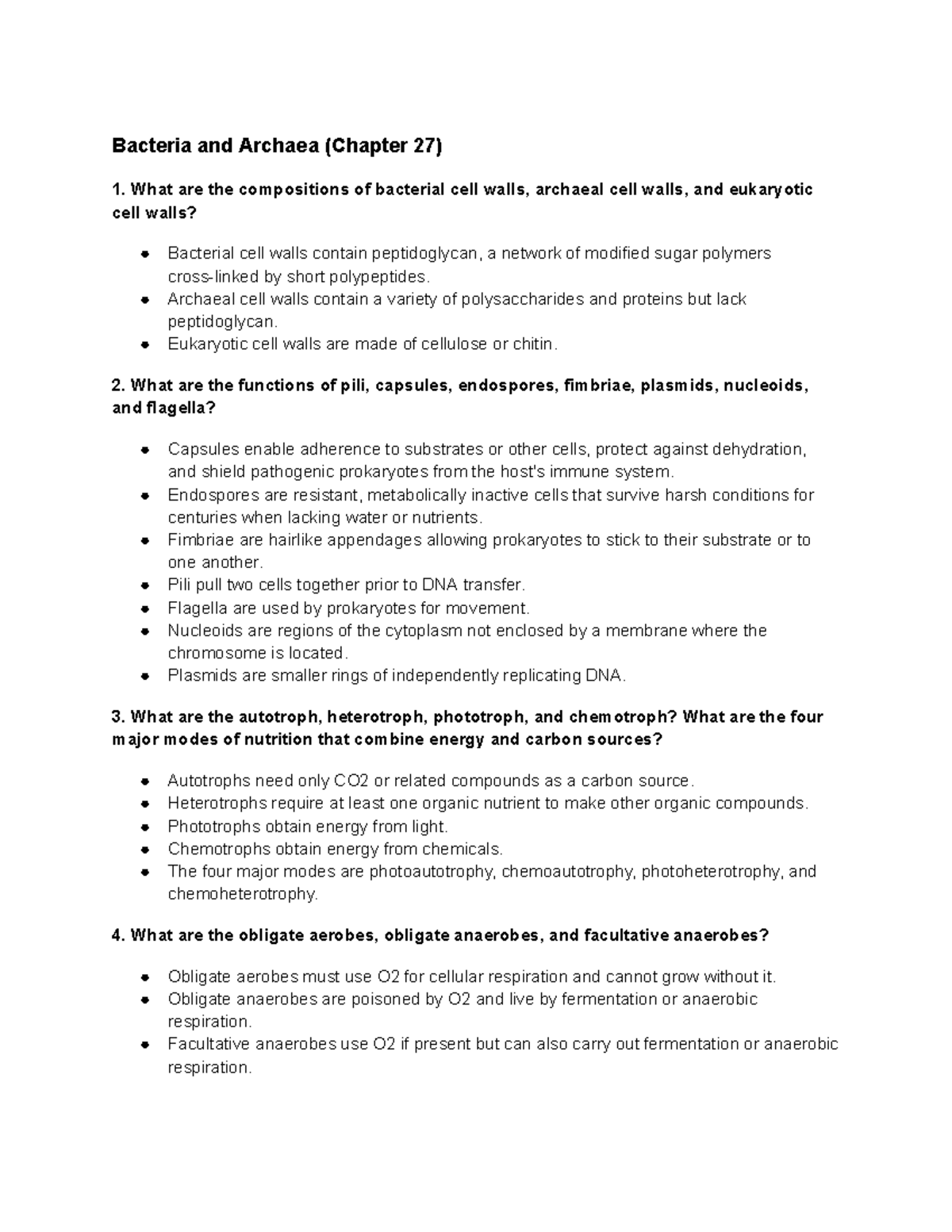 Bio 220 Exam 2 Review: Bacteria, Archaea, and Plant Diversity Insights ...