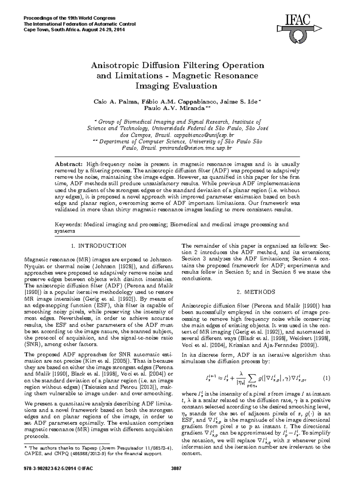 Anisotropic Diffusion Filter: Evaluation and Limitations in MRI - Studocu