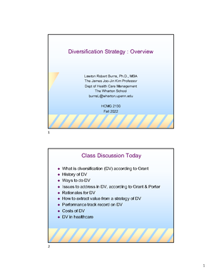 HCMG2130.2023.Hospital Mergers & Systems - Horizontal Integration of ...