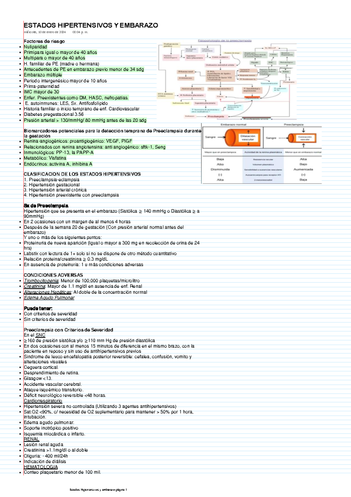 Estados Hipertensivos y embarazo - Factores de riesgo Nuliparidad ...