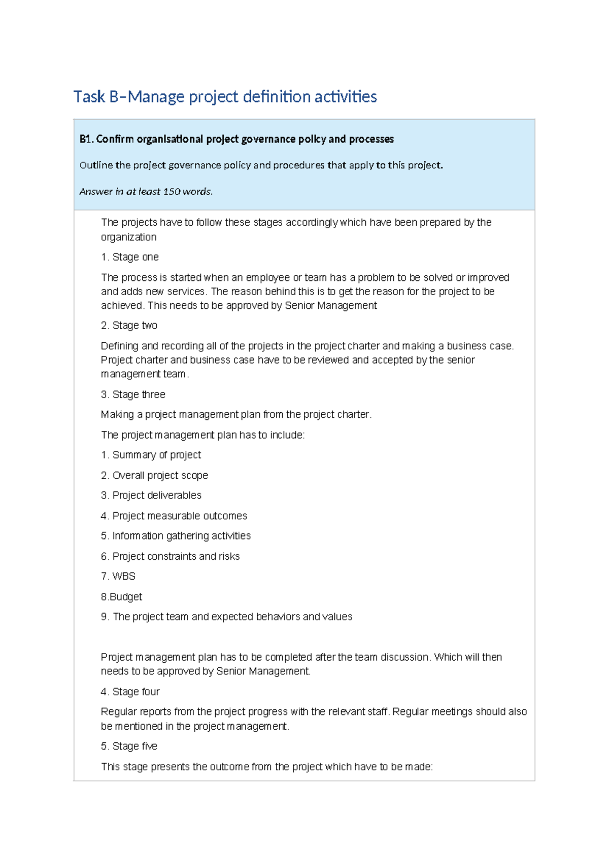 Task B1-B3: Project Definition Activities for Weather Time App - Studocu