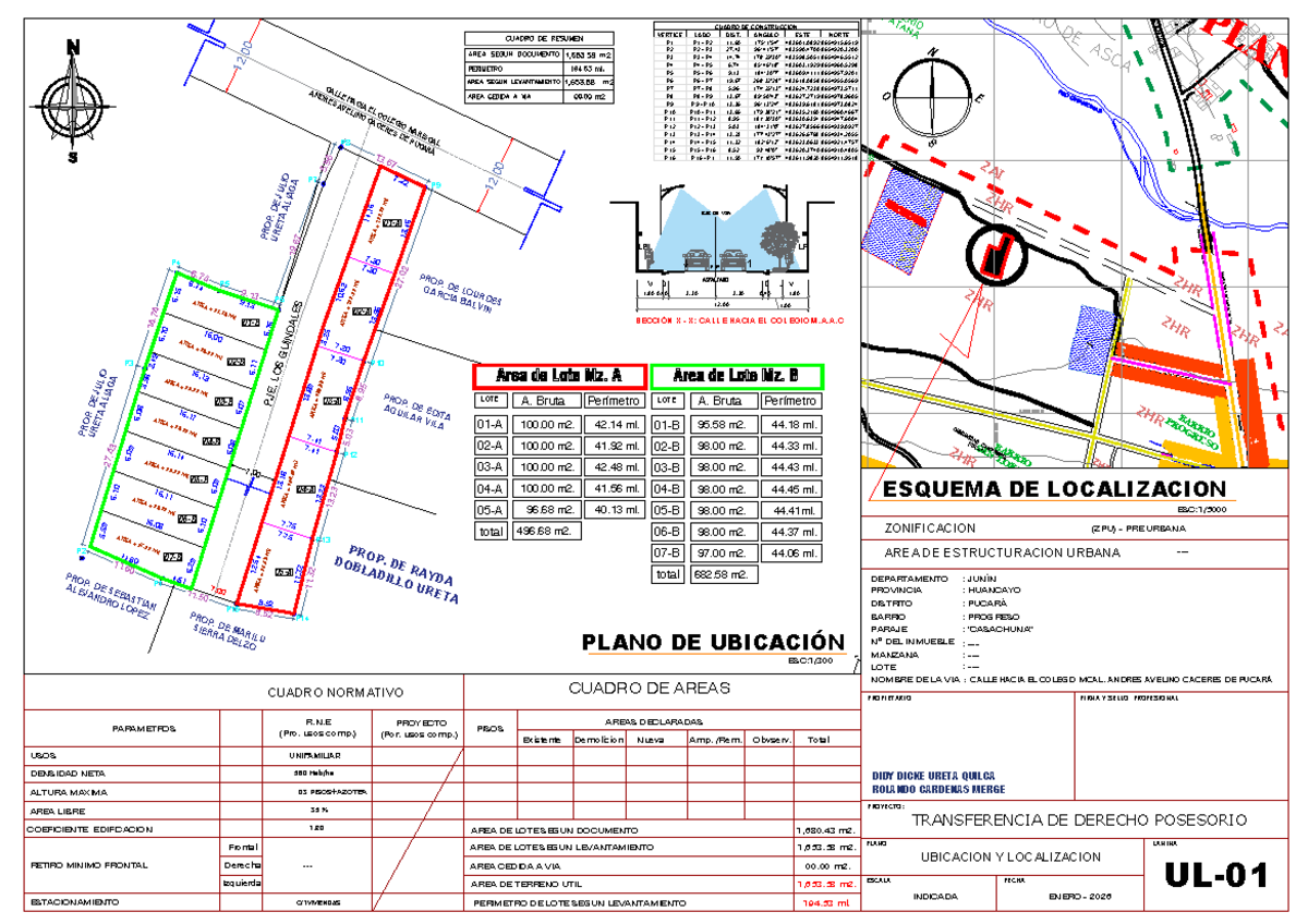 Plano de Lote y Zoning - RET CAR 12 - 01-2026 Layout 1 - Studocu