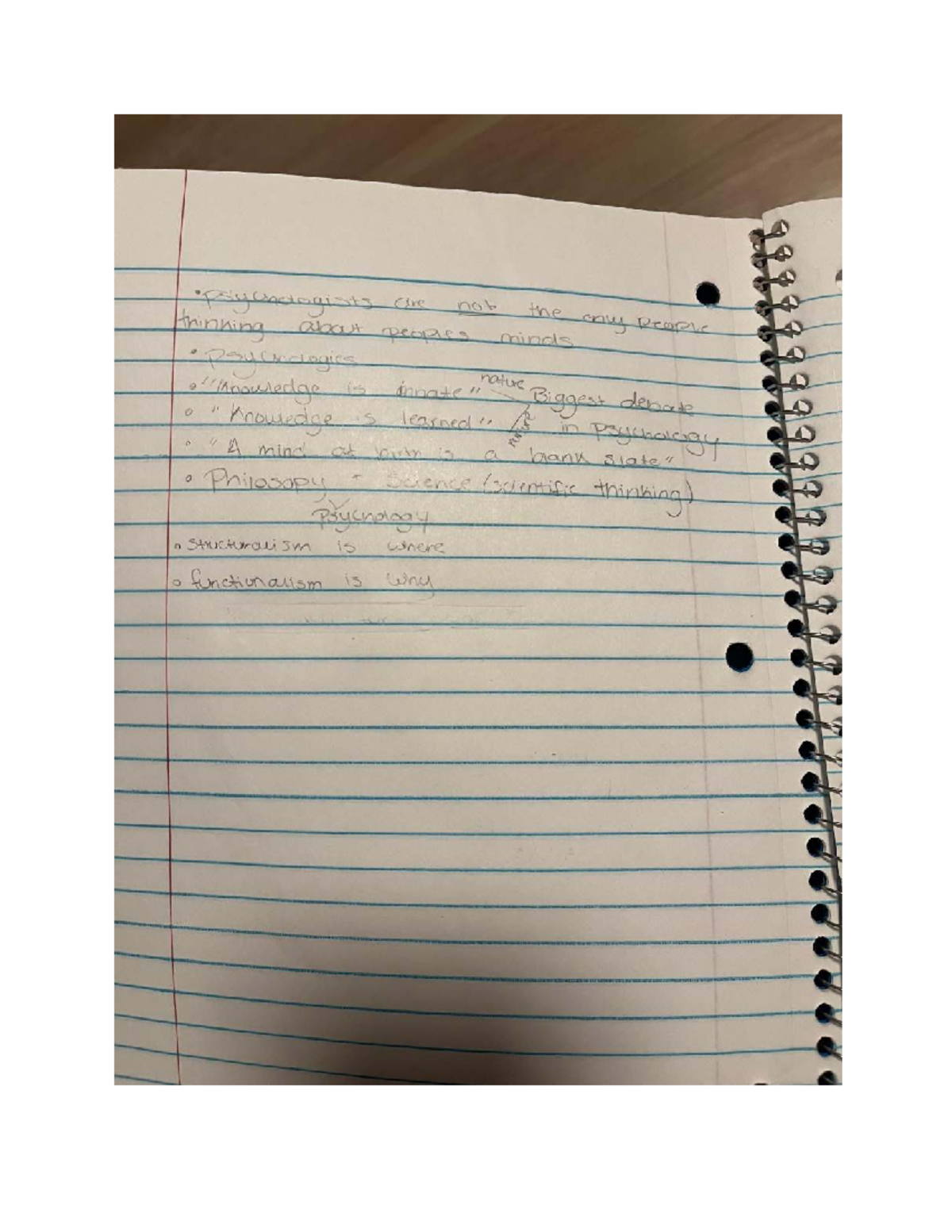 Unit 1 Psychology Lecture Notes (PSY 101) - Asmah, Lauren - Studocu