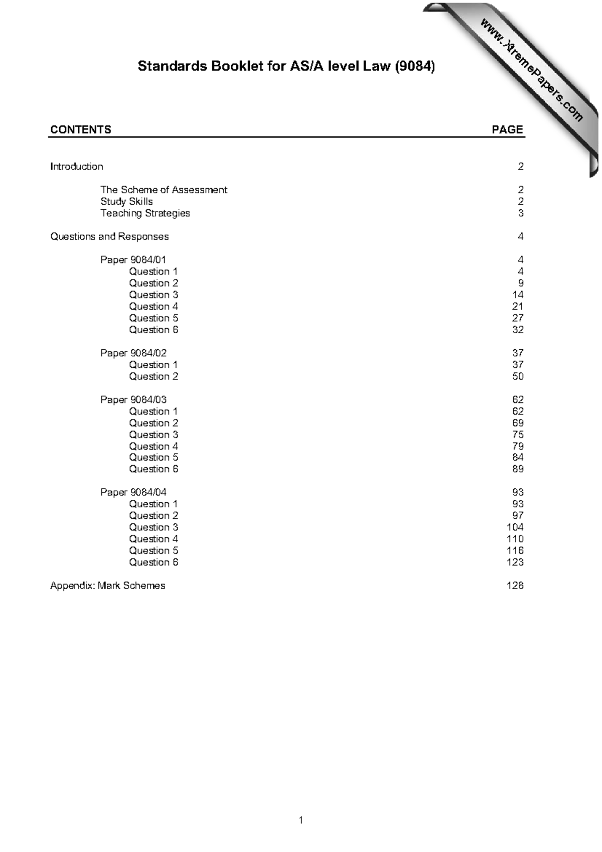 AS/A Level Law (9084) Standards Booklet: Model Answers & Insights - Studocu