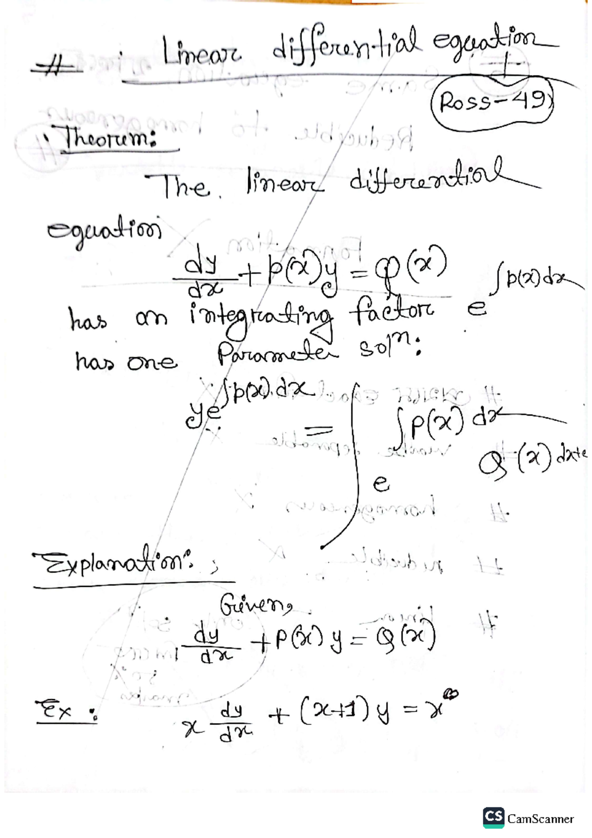 ODE Midterm Exam Notes: Linear Differential Equations & Applications ...